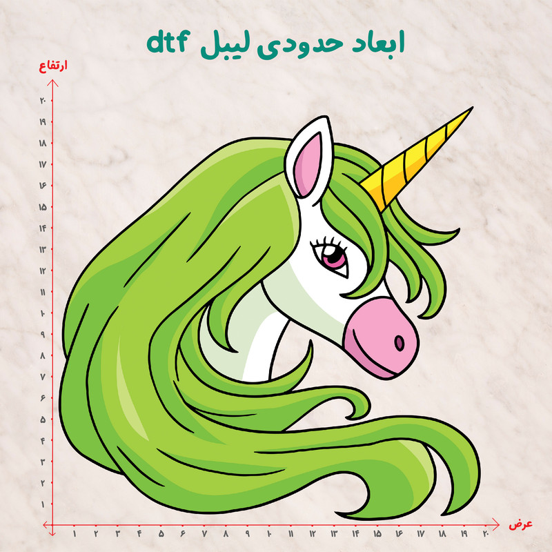 قیمت و خرید استیکر پارچه و لباس مدل dtf طرح یونیکورن کد H20.295 مجموعه 6 عددی