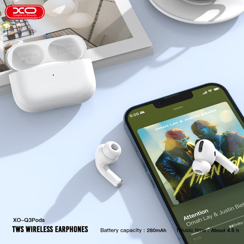 قیمت و خرید هدفون بلوتوثی ایکس او مدل xo-q3 pods