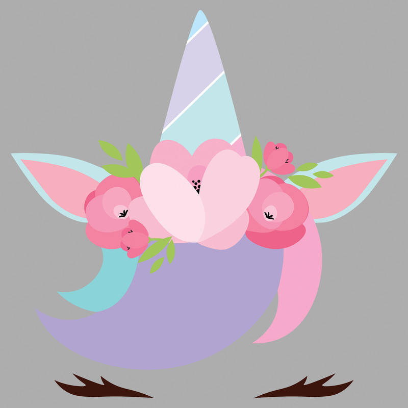 قیمت و خرید استیکر پارچه و لباس مدل dtf طرح یونیکورن کد H15.26 مجموعه 4 عددی