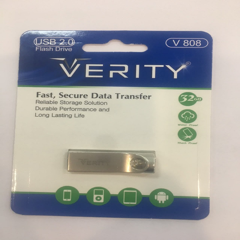 قیمت و خرید فلش مموری وریتی مدل V808 USB2.0 ظرفیت 32 گیگابایت