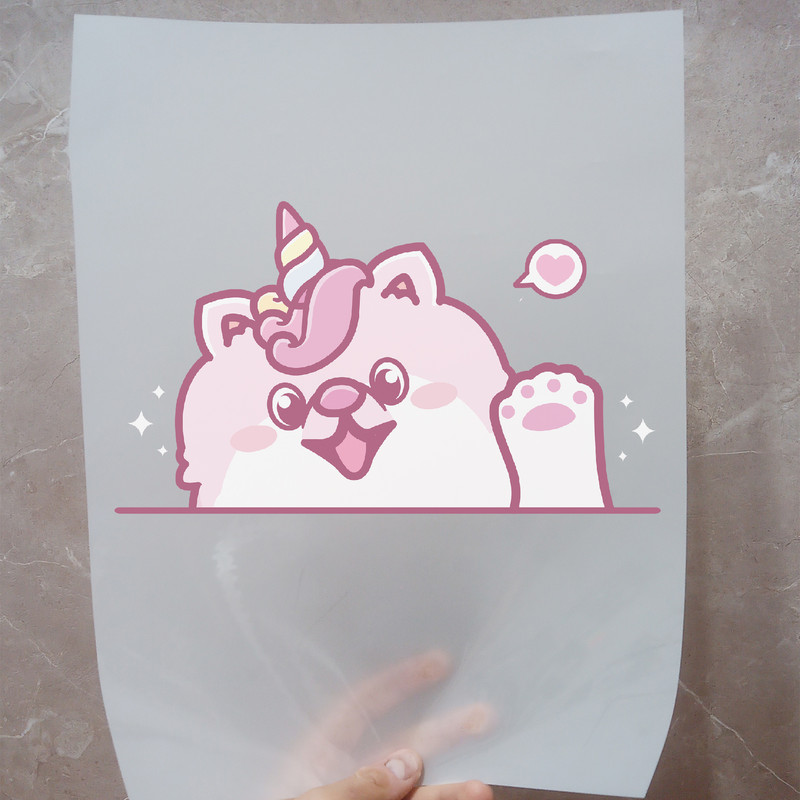 قیمت و خرید استیکر پارچه و لباس مدل dtf طرح یونیکورن کد H20.941 مجموعه 3 عددی