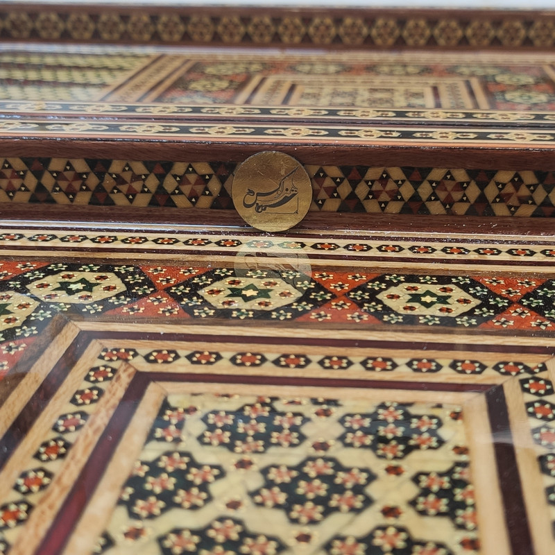 قیمت و خرید صفحه شطرنج خاتم کاری هنرلوکس مدل شایان