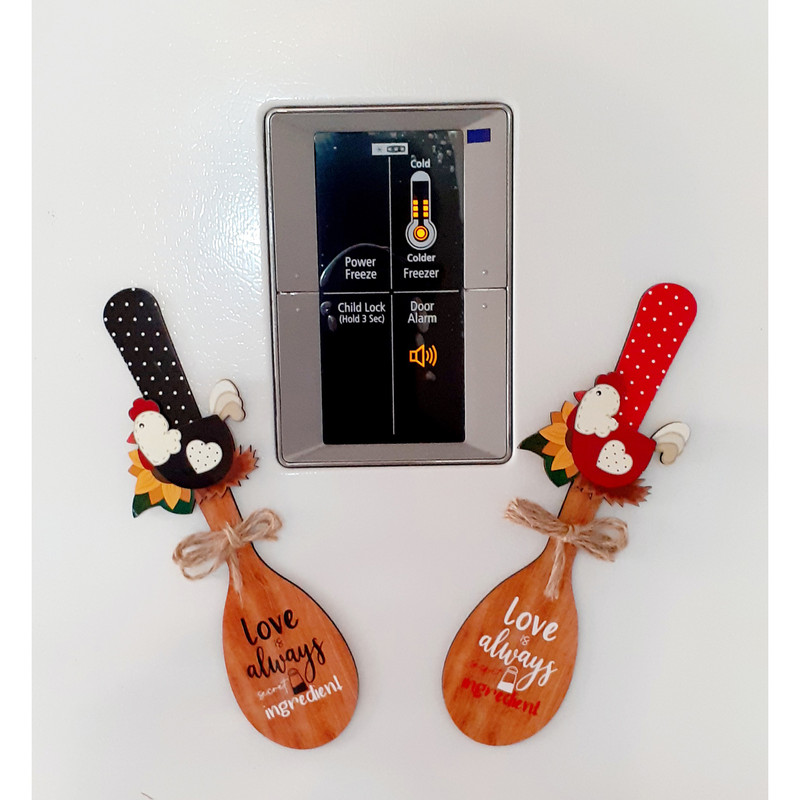 قیمت و خرید مگنت طرح مرغ و قاشق