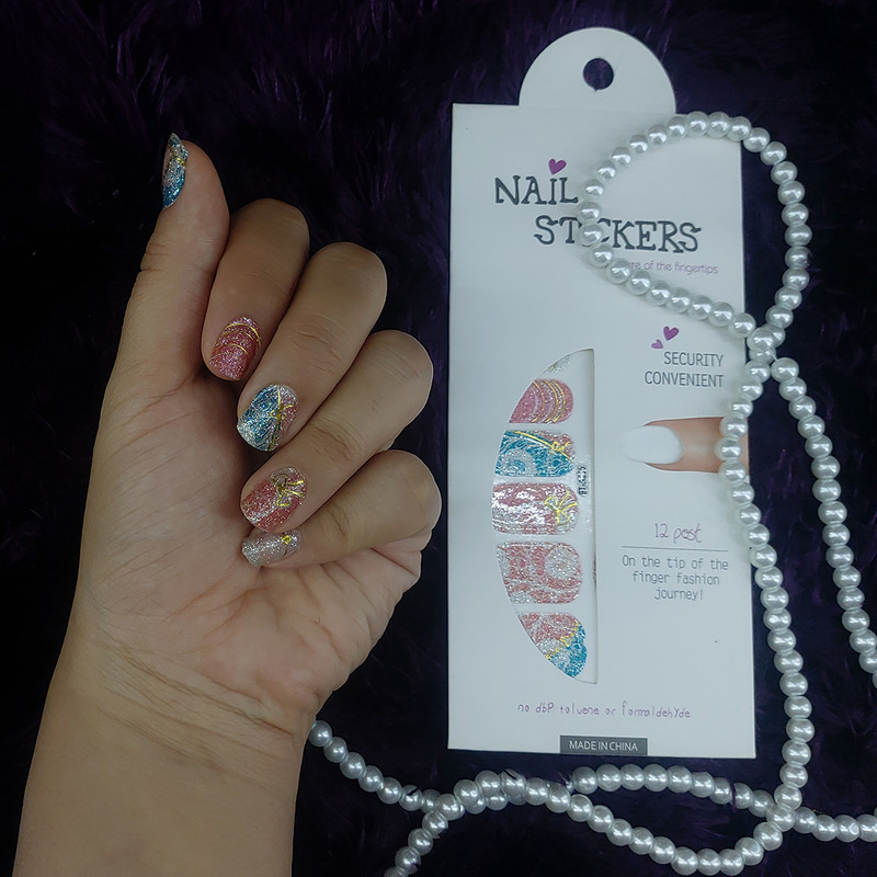 قیمت و خرید استیکر طراحی ناخن مدل ژله ای کد J73