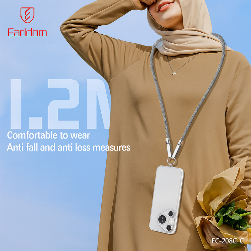 قیمت و خرید کابل تبدیل USB-C به لایتنینگ ارلدام مدل 2IN1 208C-L طول 1.2 متر