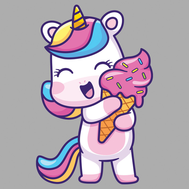 قیمت و خرید استیکر پارچه و لباس مدل dtf طرح یونیکورن کد H20.628 مجموعه 3 عددی