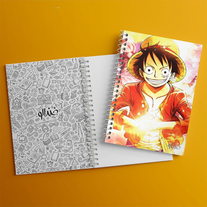 قیمت و خرید دفتر نقاشی 50 برگ خندالو مدل لوفی انیمه وان پیس One Piece