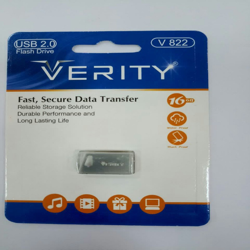 قیمت و خرید فلش مموری وریتی مدل V822 USB2.0 ظرفیت 16 گیگابایت
