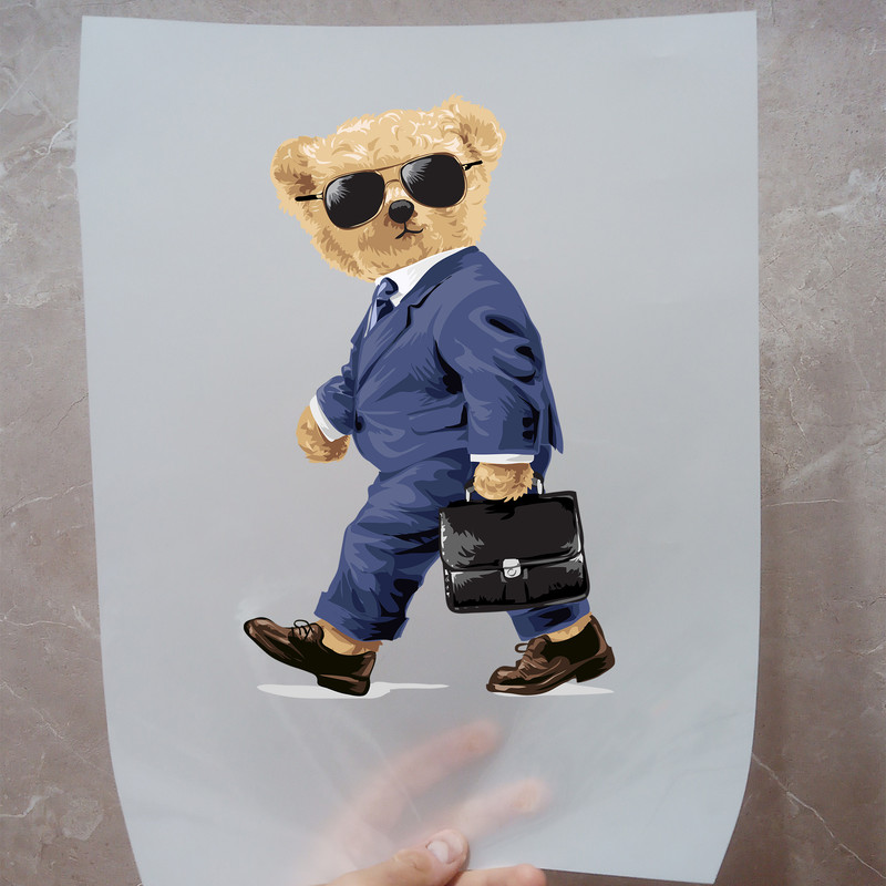 مشخصات، قیمت و خرید استیکر پارچه و لباس مدل dtf طرح تدی کد H30.207 مجموعه 24 عددی | دیجی‌کالا