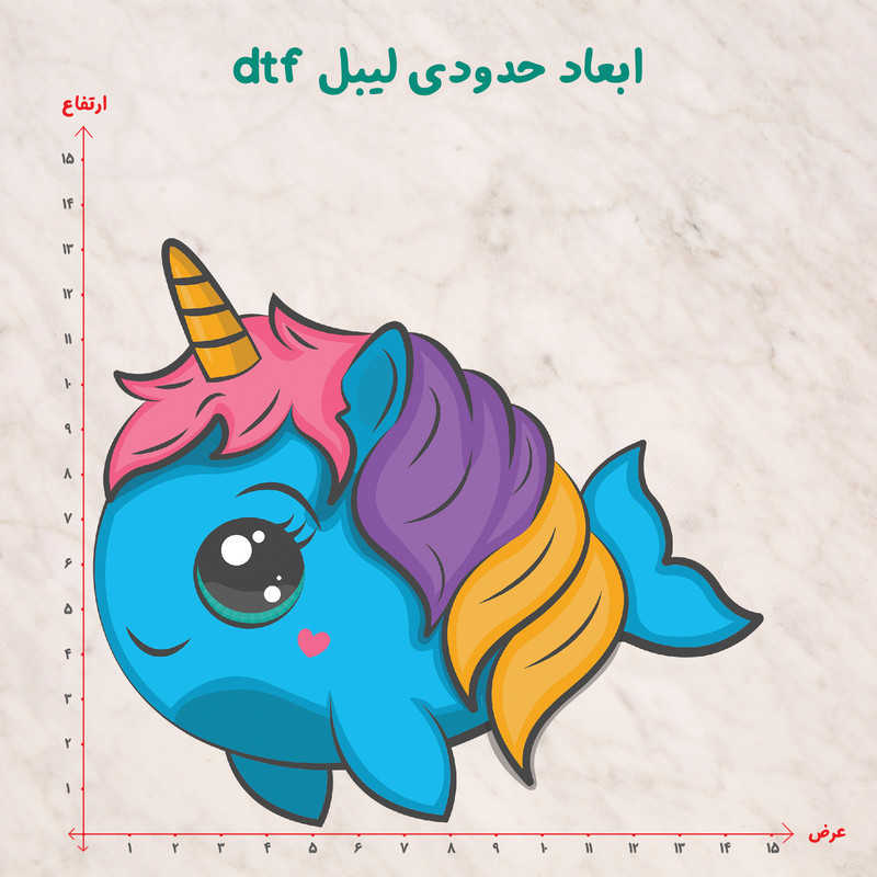 قیمت و خرید استیکر پارچه و لباس مدل dtf طرح یونیکورن کد H15.169 مجموعه 4 عددی