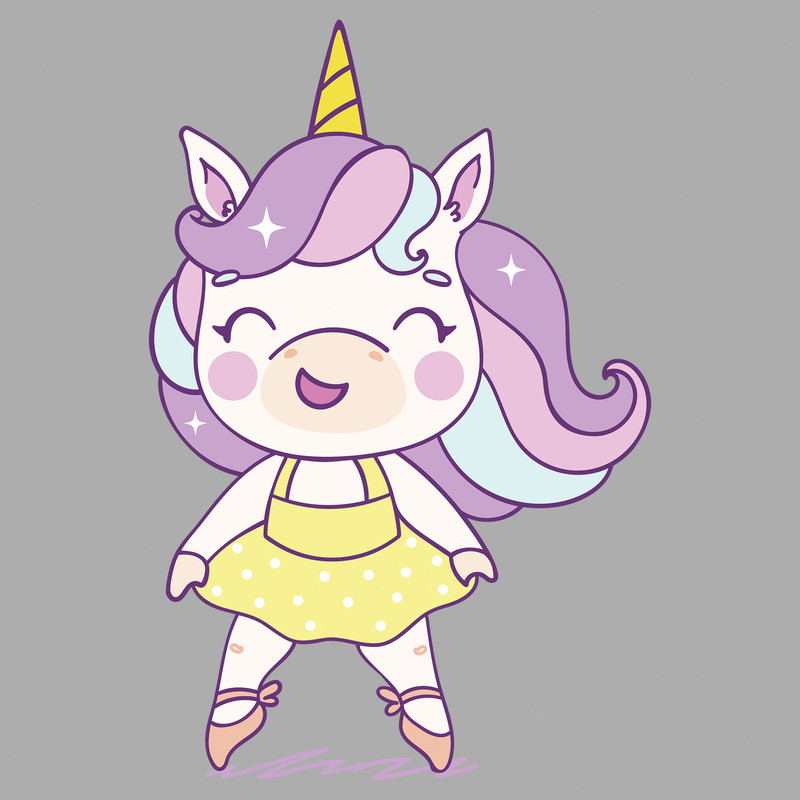 قیمت و خرید استیکر پارچه و لباس مدل dtf طرح یونیکورن کد H15.858 مجموعه 4 عددی