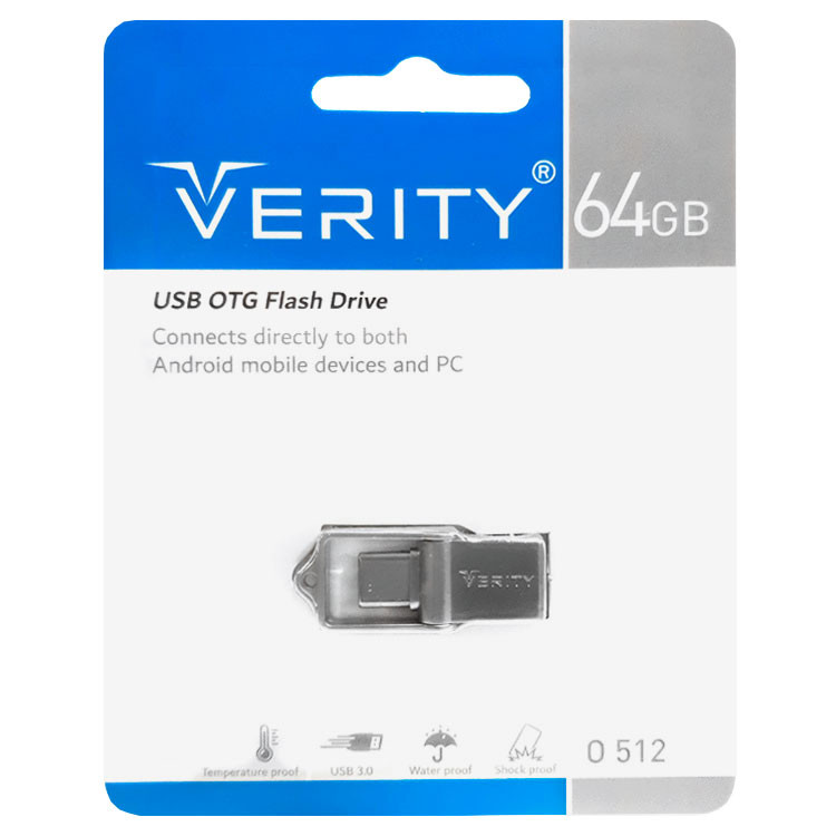 قیمت و خرید فلش مموری وریتی مدل O512 USB3.0 ظرفیت 64 گیگابایت