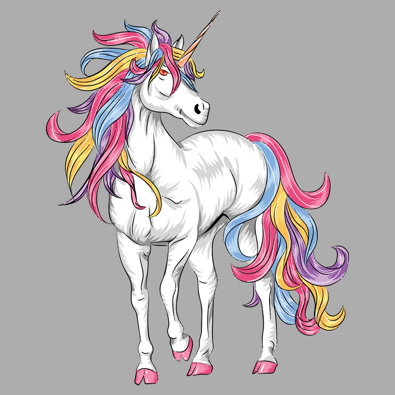 قیمت و خرید استیکر پارچه و لباس مدل dtf طرح یونیکورن کد H15.283 مجموعه 12 عددی