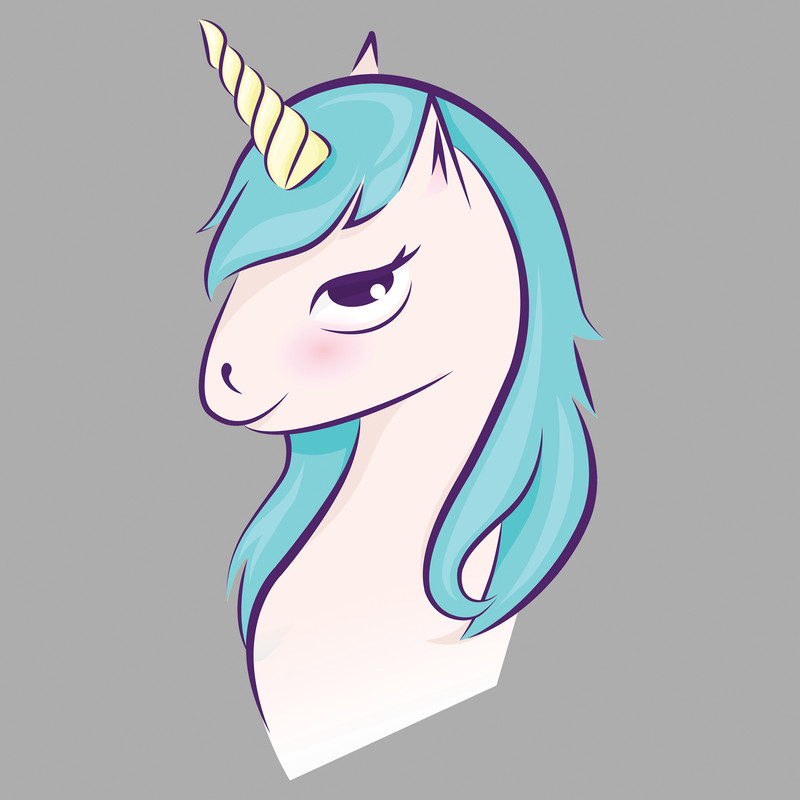 قیمت و خرید استیکر پارچه و لباس مدل dtf طرح یونیکورن کد H20.435 مجموعه 3 عددی