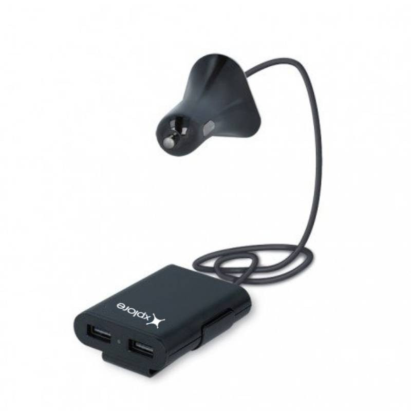 قیمت و خرید شارژر فندکی 9.6 وات اکسپلور مدل XPCC-4U به همراه کابل USB