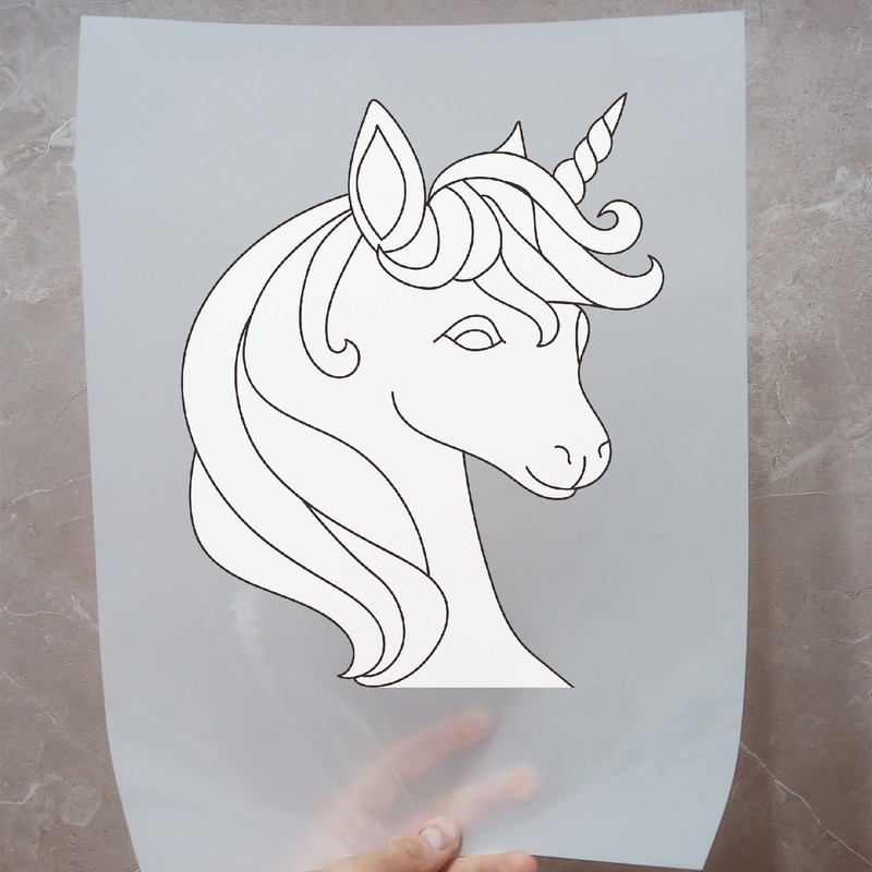 قیمت و خرید استیکر پارچه و لباس مدل dtf طرح یونیکورن کد H20.1041 مجموعه 3 عددی