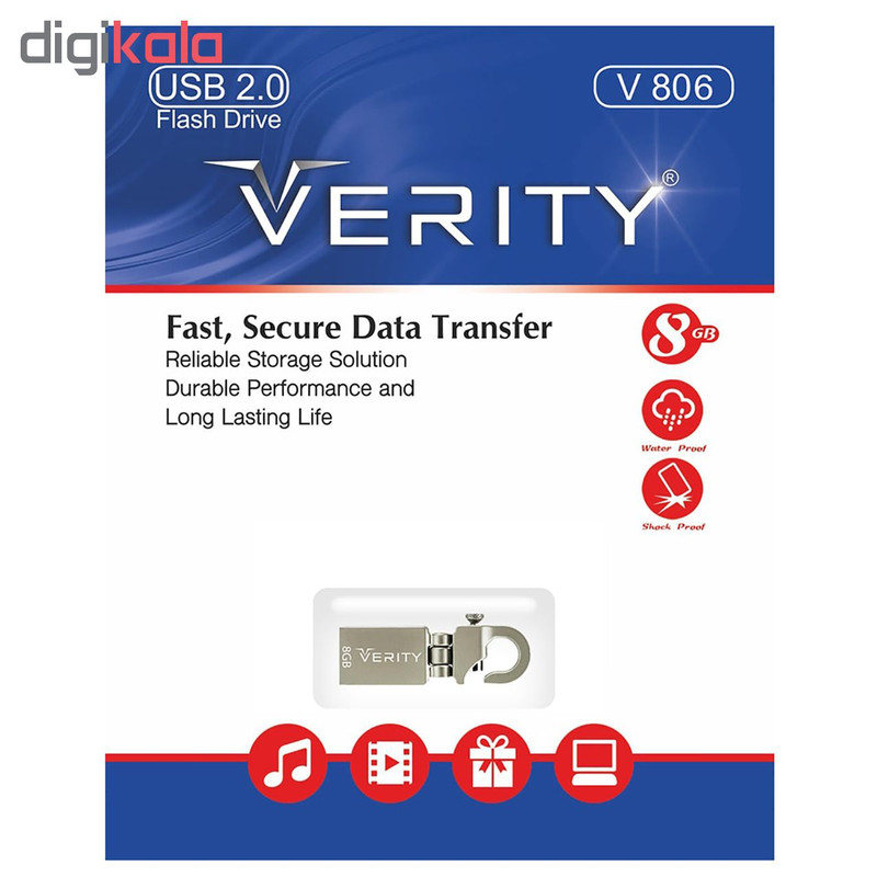 قیمت و خرید فلش مموری وریتی مدل V806 ظرفیت 16 گیگابایت