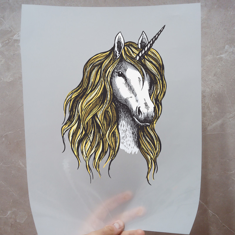 مشخصات، قیمت و خرید استیکر پارچه و لباس مدل dtf طرح یونیکورن کد H20.312 مجموعه 6 عددی | دیجی‌کالا