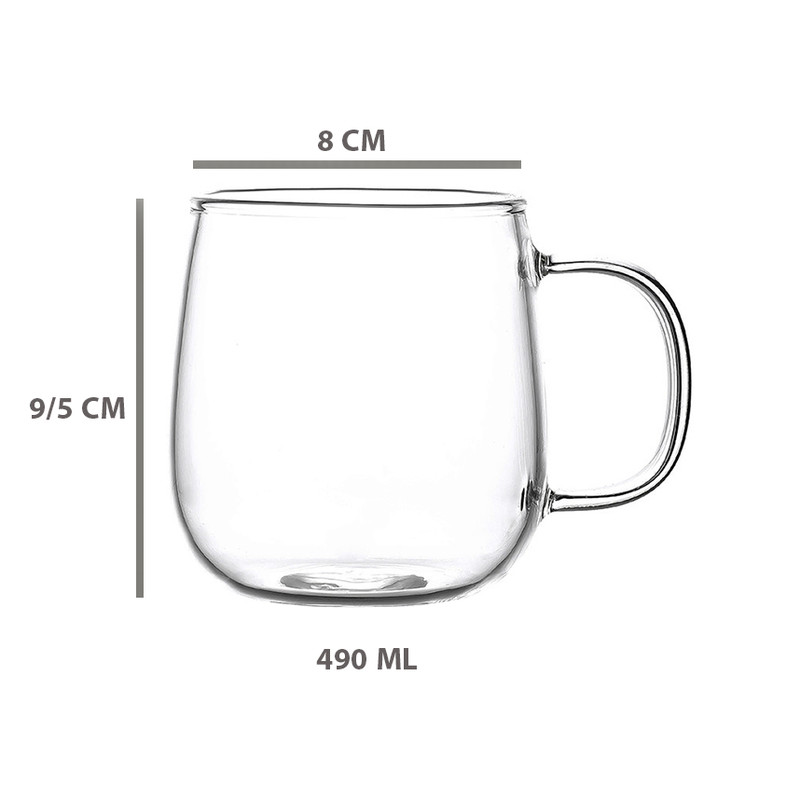 قیمت و خرید لیوان دلی مدل بشکه ای کد 490ML