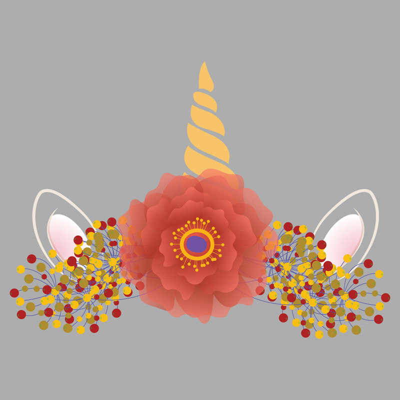 قیمت و خرید استیکر پارچه و لباس مدل dtf طرح یونیکورن کد H15.102 مجموعه 4 عددی