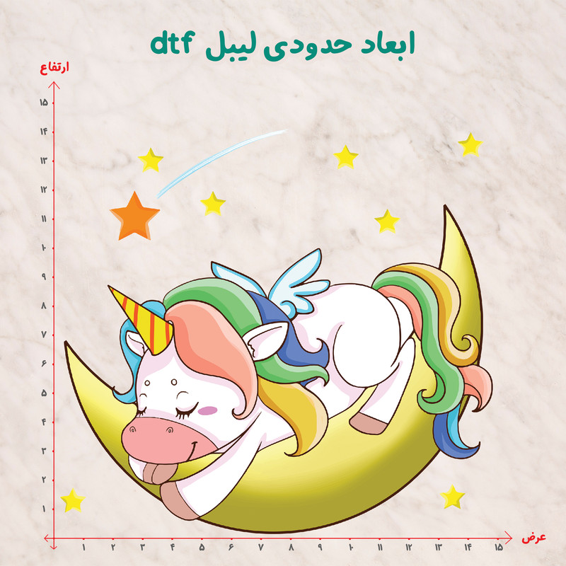 قیمت و خرید استیکر پارچه و لباس مدل dtf طرح یونیکورن کد H15.728 مجموعه 4 عددی