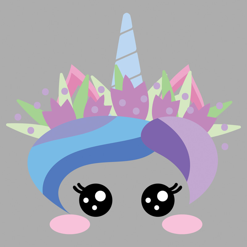 قیمت و خرید استیکر پارچه و لباس مدل dtf طرح یونیکورن کد H15.124 مجموعه 4 عددی