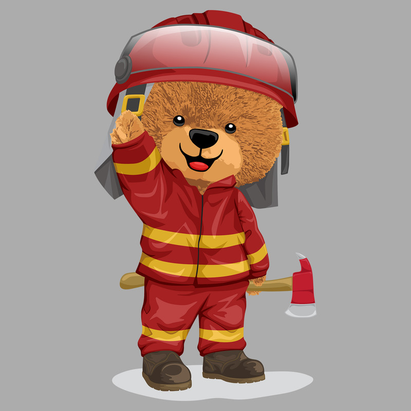 قیمت و خرید استیکر پارچه و لباس مدل dtf طرح تدی کد H20.54 مجموعه 24 عددی