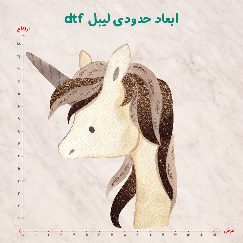 قیمت و خرید استیکر پارچه و لباس مدل dtf طرح یونیکورن کد H15.508 مجموعه 4 عددی