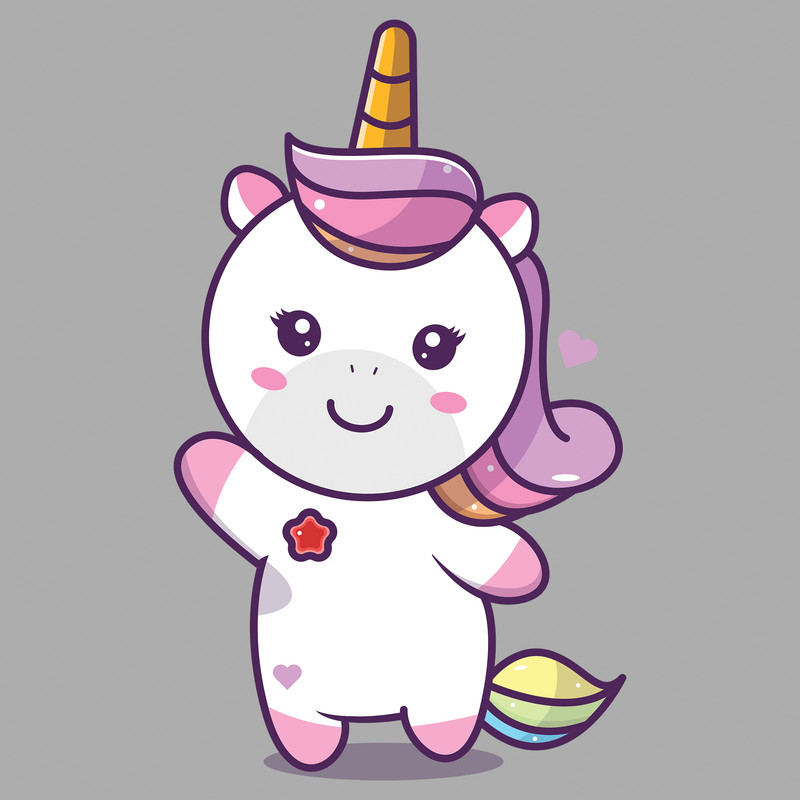 قیمت و خرید استیکر پارچه و لباس مدل dtf طرح یونیکورن کد H15.918 مجموعه 4 عددی