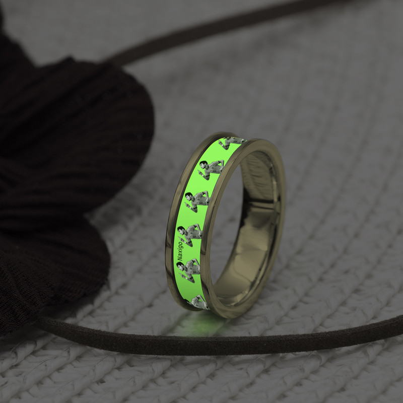 قیمت و خرید انگشتر ناکسیگو مدل شب تاب طرح نیمار کد RT15292