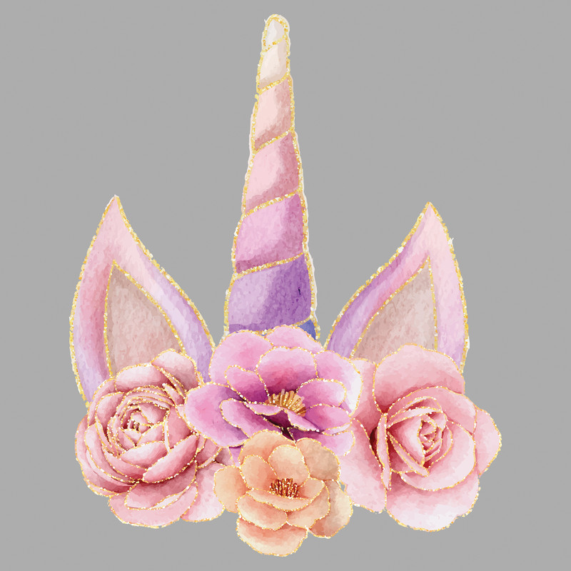 قیمت و خرید استیکر پارچه و لباس مدل dtf طرح یونیکورن کد H20.85 مجموعه 6 عددی