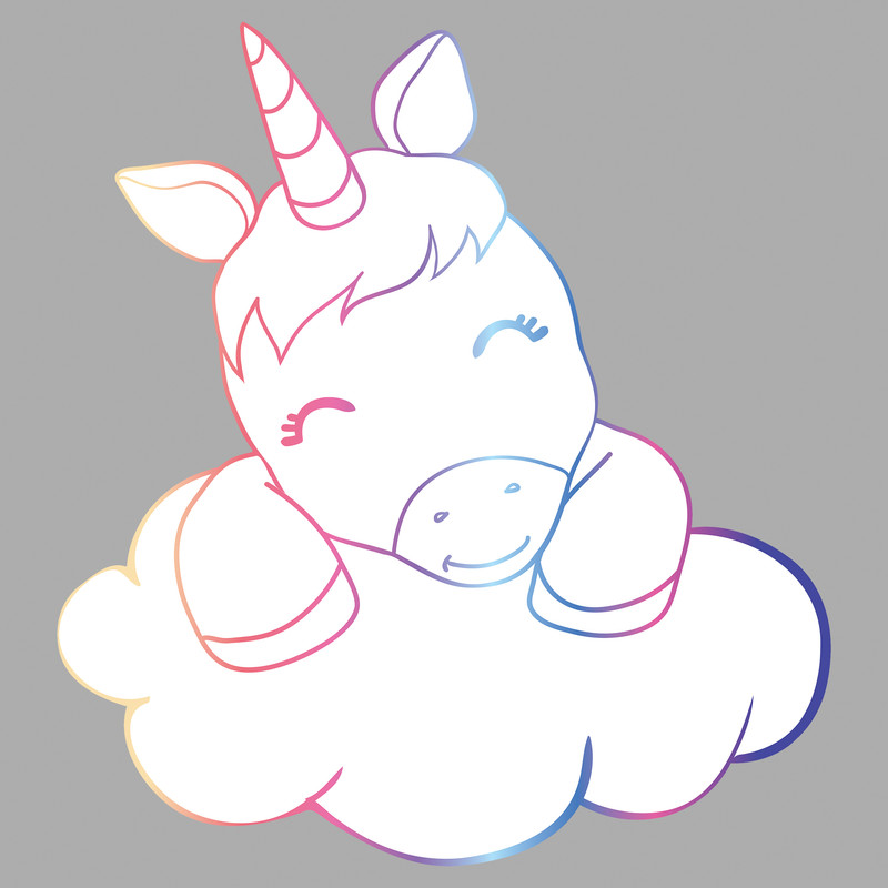 قیمت و خرید استیکر پارچه و لباس مدل dtf طرح یونیکورن کد H20.396 مجموعه 3 عددی