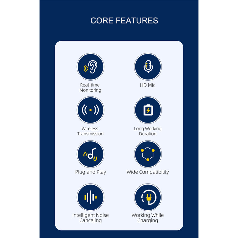 قیمت و خرید ست میکروفن بی سیم یقه ای مدل AirSky Dual TX