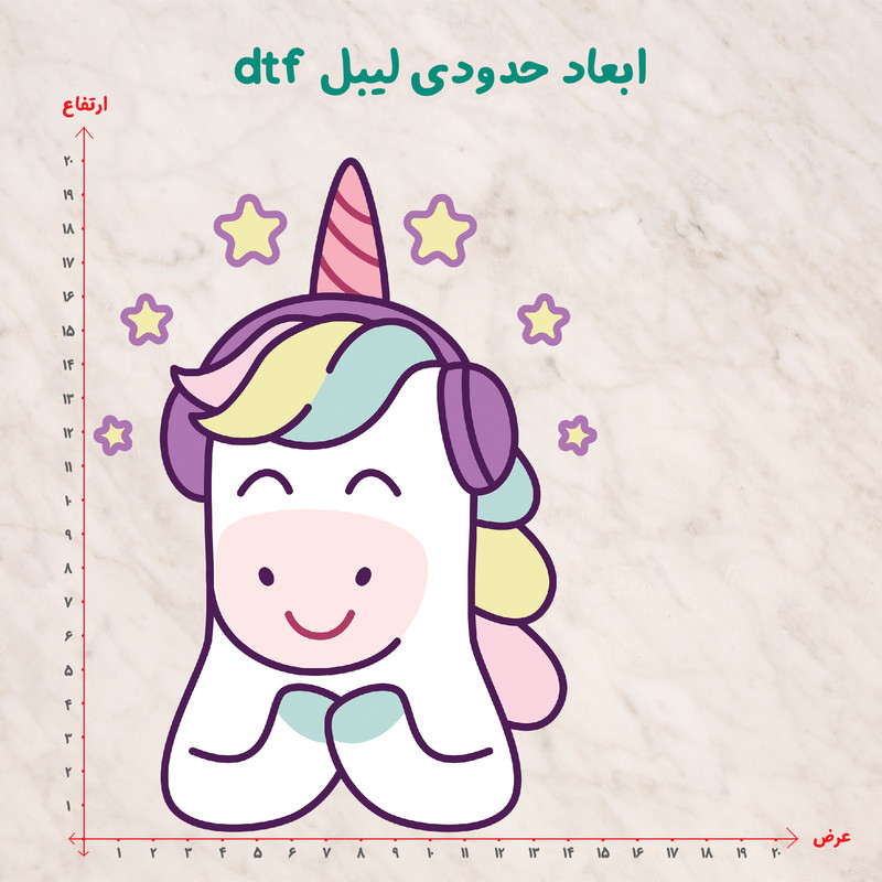 قیمت و خرید استیکر پارچه و لباس مدل dtf طرح یونیکورن کد H20.836 مجموعه 3 عددی