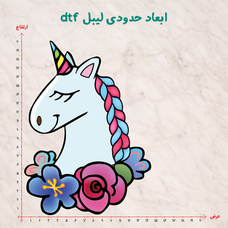 قیمت و خرید استیکر پارچه و لباس مدل dtf طرح یونیکورن کد H20.818 مجموعه 3 عددی