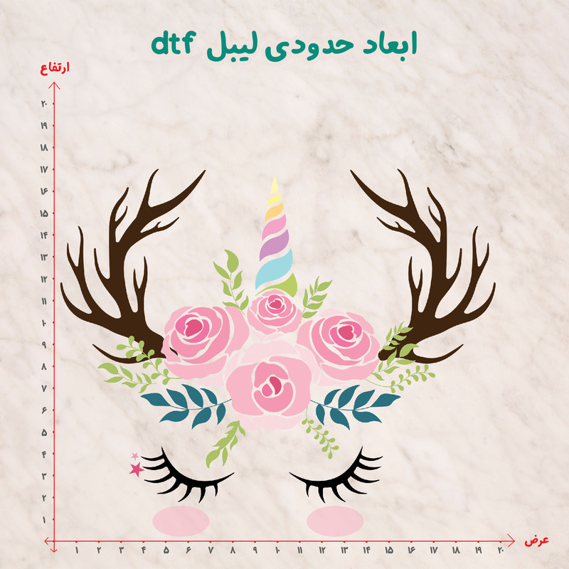 قیمت و خرید استیکر پارچه و لباس مدل dtf طرح یونیکورن کد H20.93 مجموعه 3 عددی