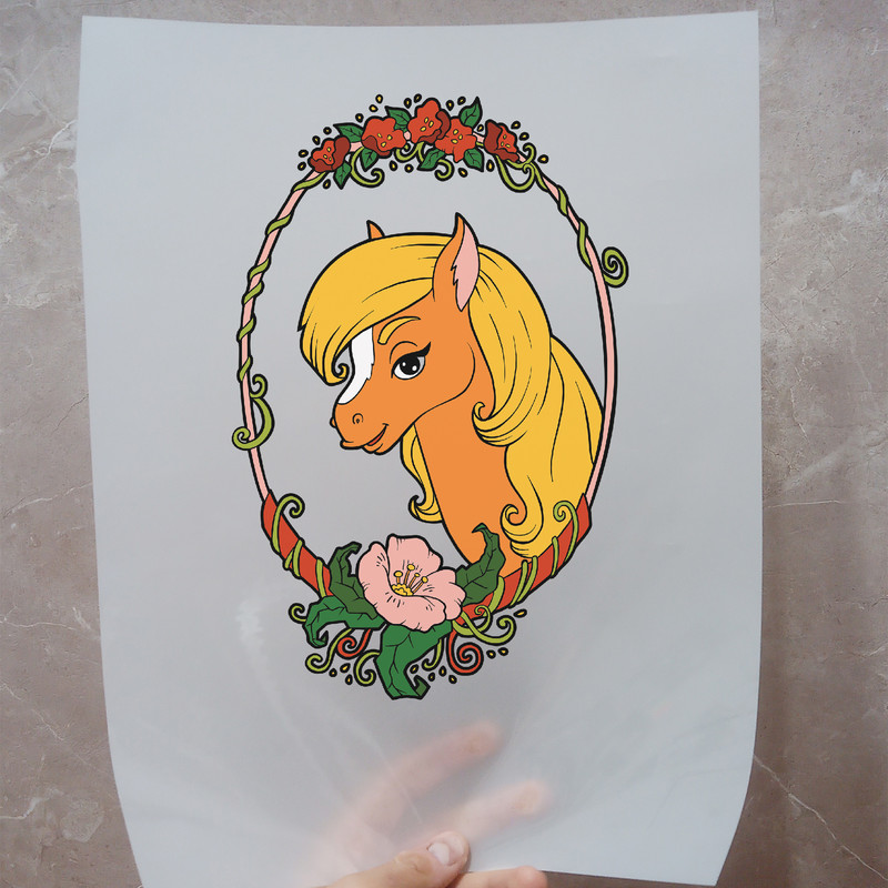 قیمت و خرید استیکر پارچه و لباس مدل dtf طرح یونیکورن کد H20.189 مجموعه 3 عددی