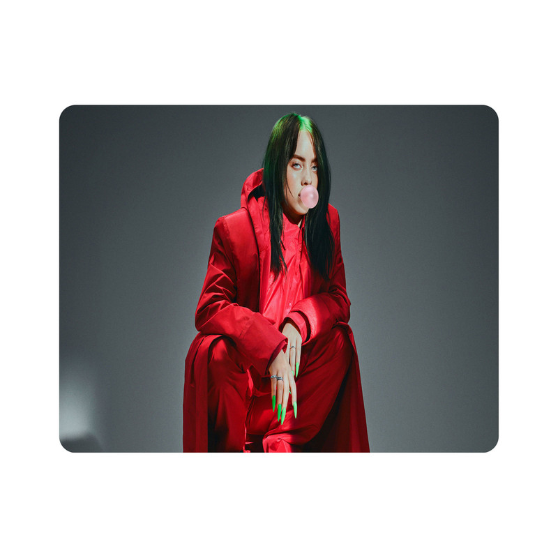 قیمت و خرید ماوس پد اطلس آبی طرح خواننده بیلی آیلیش مدل T5564