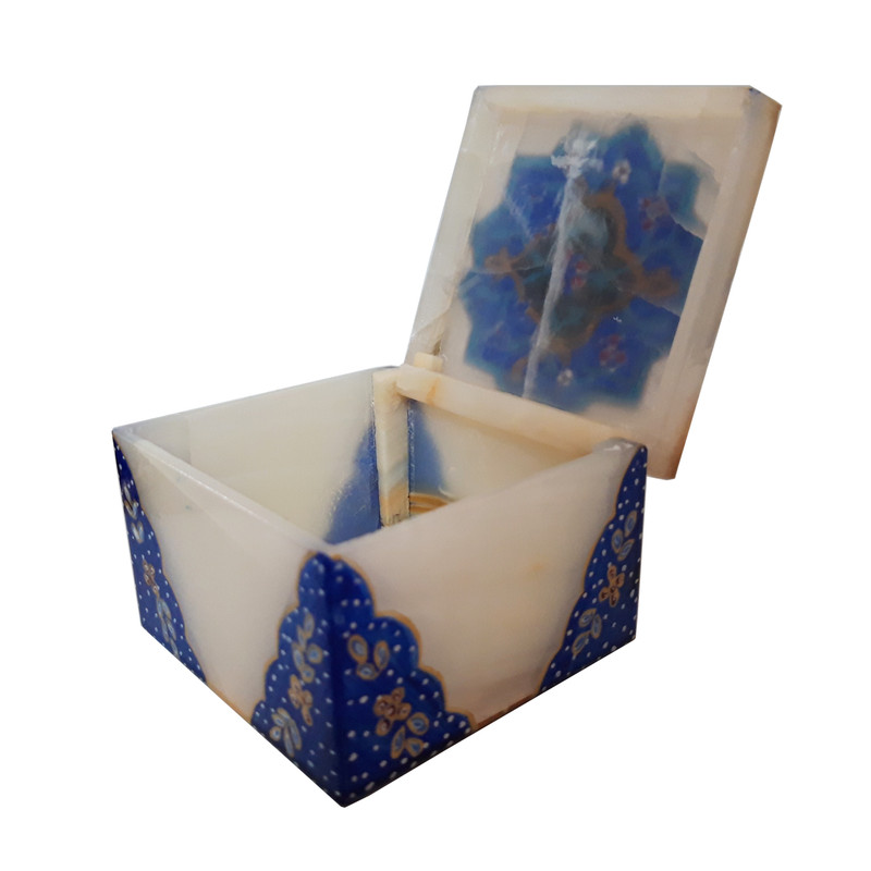 قیمت و خرید جعبه سنگ مرمر طرح اسلیمی مدل EG0031