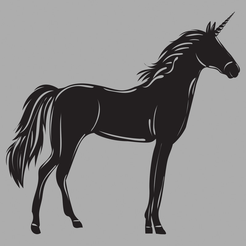 قیمت و خرید استیکر پارچه و لباس مدل dtf طرح یونیکورن کد H15.1158 مجموعه 4 عددی