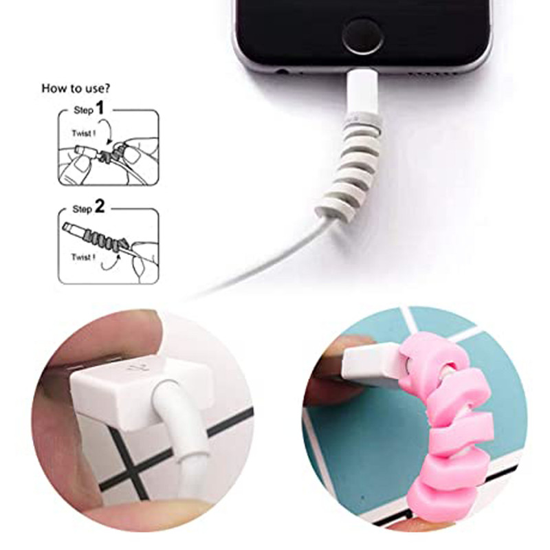 قیمت و خرید محافظ کابل طرح مینیون کد 99_Minion بسته دو عددی