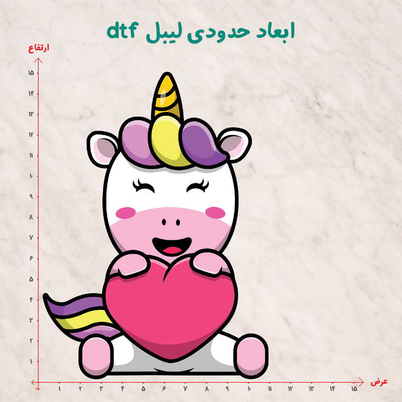 قیمت و خرید استیکر پارچه و لباس مدل dtf طرح یونیکورن کد H15.774 مجموعه 4 عددی