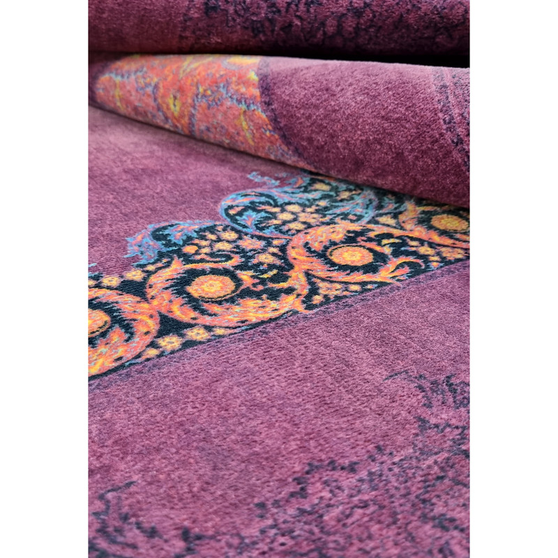 قیمت و خرید فرش ماشینی دیبا مدل وینتیج کلاسیک زمینه بنفش