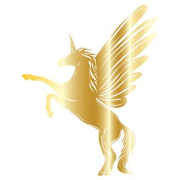 قیمت و خرید استیکر پارچه و لباس مدل dtf طرح یونیکورن کد H15.1124 مجموعه 4 عددی