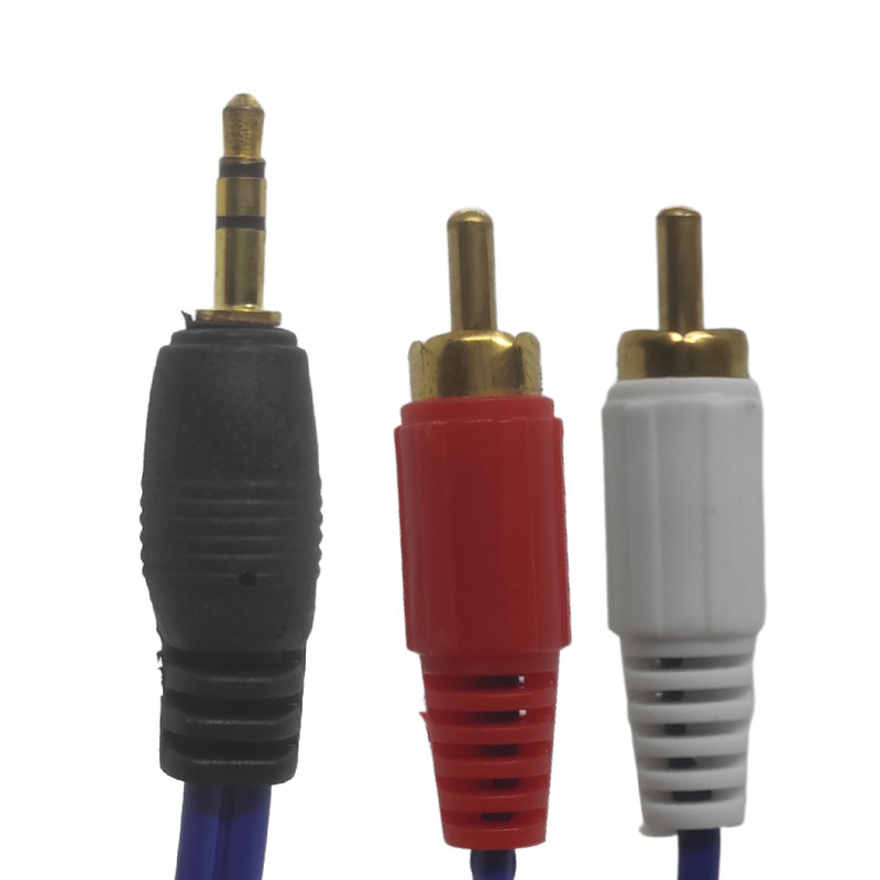 قیمت و خرید کابل تبدیل جک 3.5 میلی متری به دو RCA مدل AUX-402 طول 1.5 متر