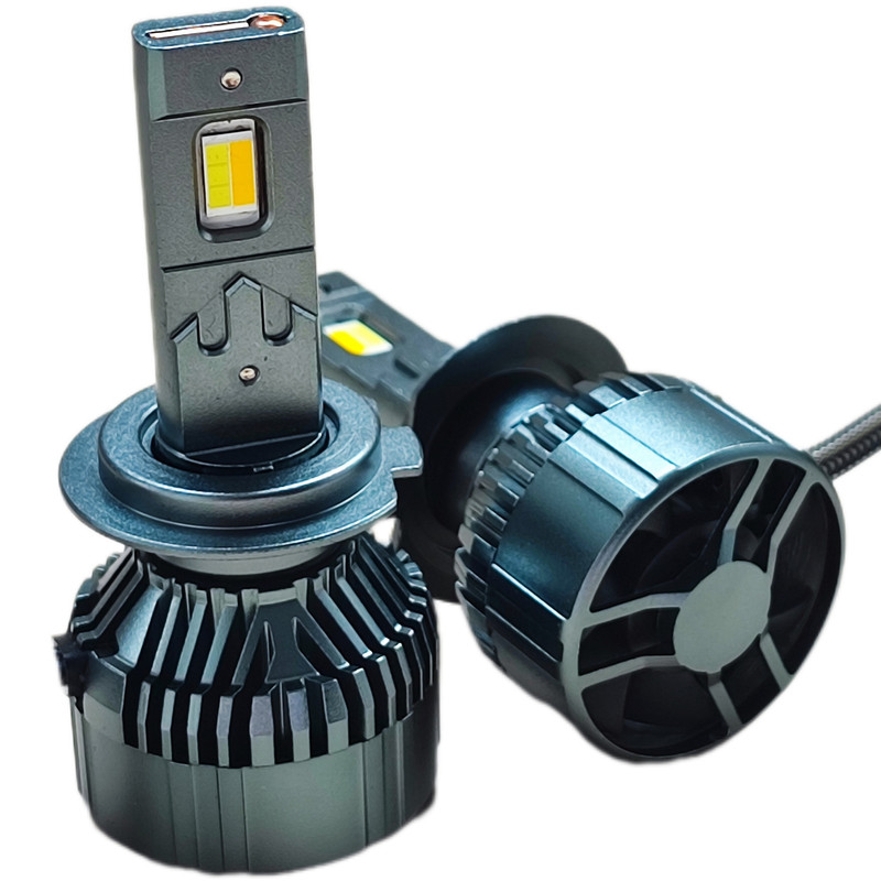 قیمت و خرید هدلایت لامپ خودرو لنزو مدل Q125 سه رنگ پایه H7 بسته دو عددی