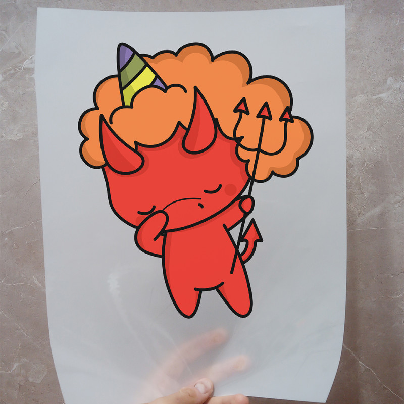 قیمت و خرید استیکر پارچه و لباس مدل dtf طرح یونیکورن کد H20.584 مجموعه 3 عددی