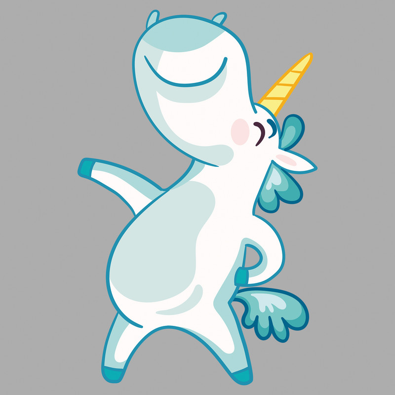 قیمت و خرید استیکر پارچه و لباس مدل dtf طرح یونیکورن کد H15.692 مجموعه 4 عددی