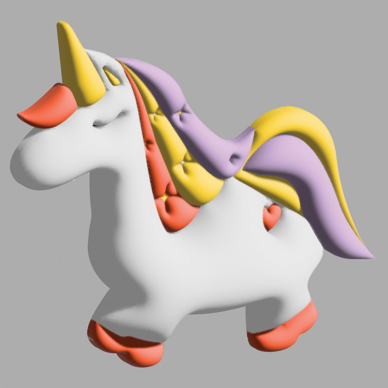 قیمت و خرید استیکر پارچه و لباس مدل dtf طرح یونیکورن کد H15.473 مجموعه 4 عددی