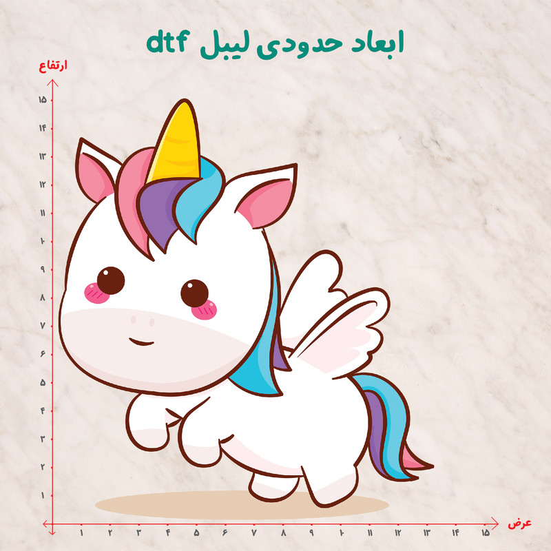 قیمت و خرید استیکر پارچه و لباس مدل dtf طرح یونیکورن کد H15.555 مجموعه 4 عددی